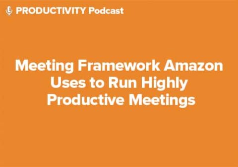 Meeting Framework Amazon Uses to Run Highly Productive Meetings ...